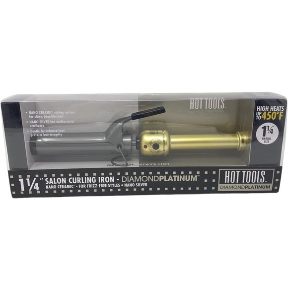 Hot Tools | Hair | Nib Hot Tools 25 Salon Curling Iron Diamond Platinum ...